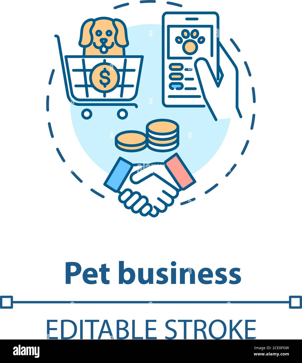 Pet business concept icon Stock Vector Image & Art - Alamy
