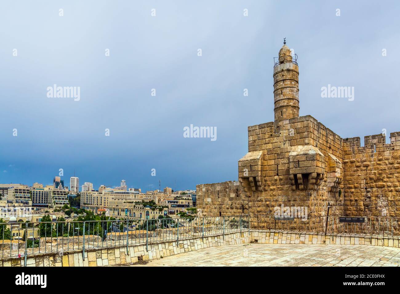 The ancient walls of Jerusalem Stock Photo - Alamy