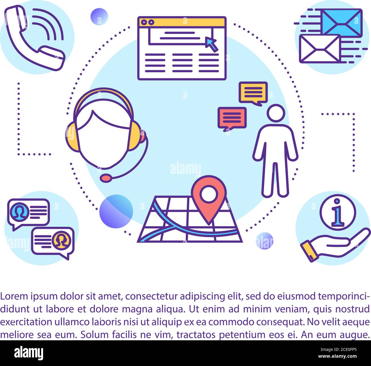 Communication technology concept icon with text Stock Vector Image ...