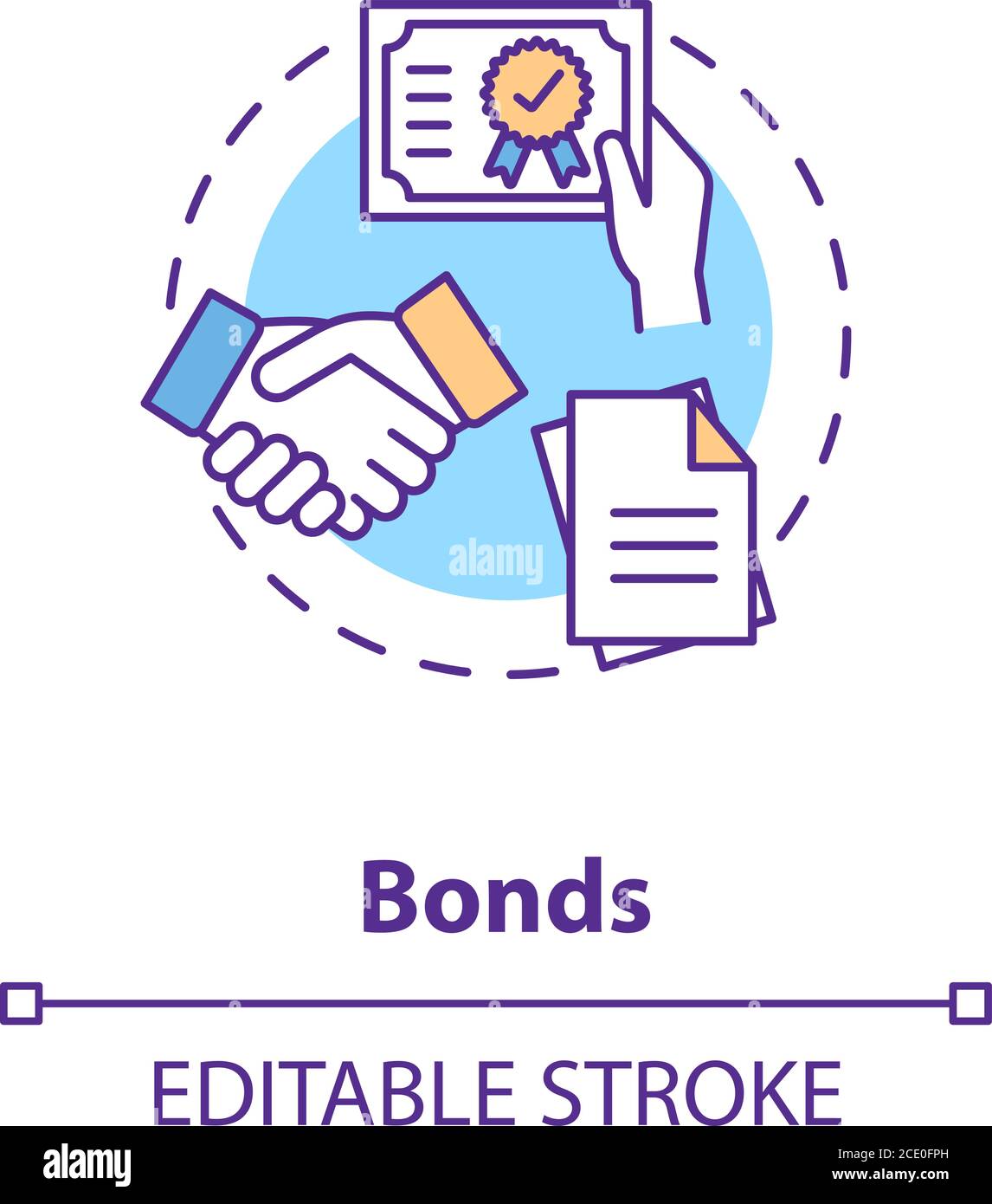 Bonds concept icon Stock Vector Image & Art - Alamy