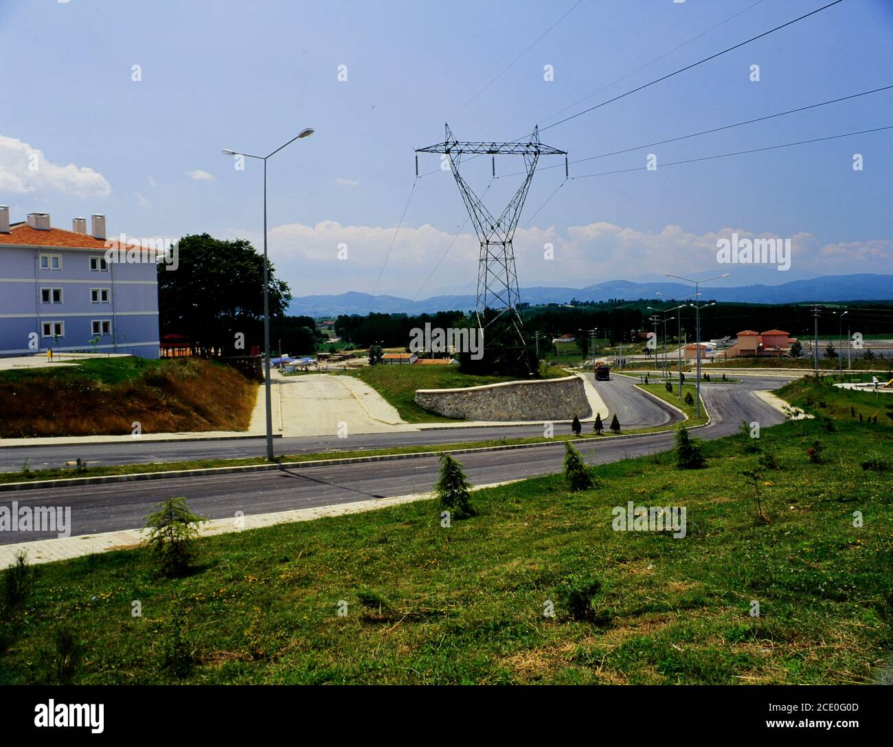 Specially produced robust buildings resistant to earthquakes. Modern ...