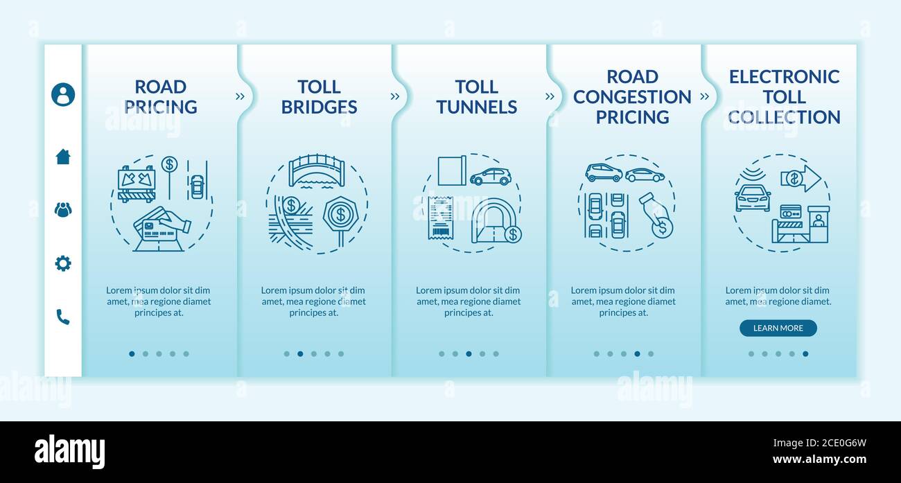 Controlled-access highway onboarding vector template Stock Vector Image ...