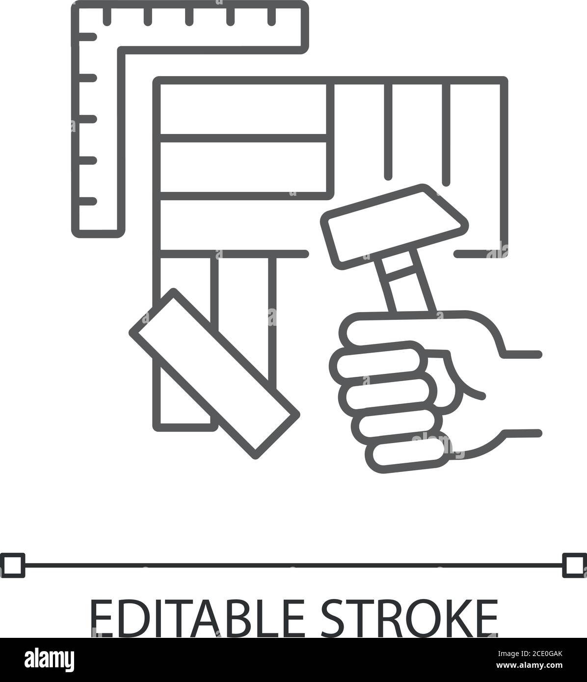 Flooring linear icon Stock Vector Image & Art - Alamy