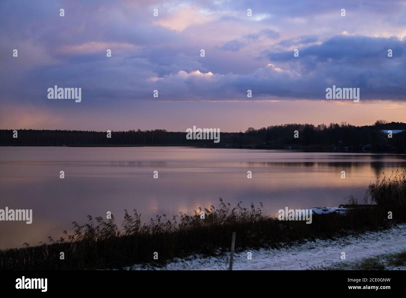 Thunderclouds night over city hi-res stock photography and images - Alamy