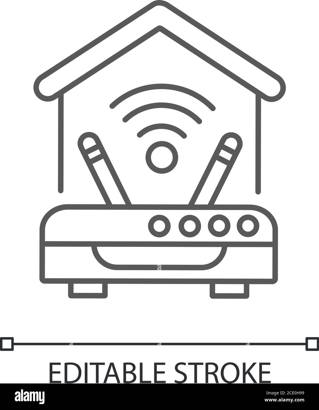 Internet connection linear icon Stock Vector Image & Art - Alamy