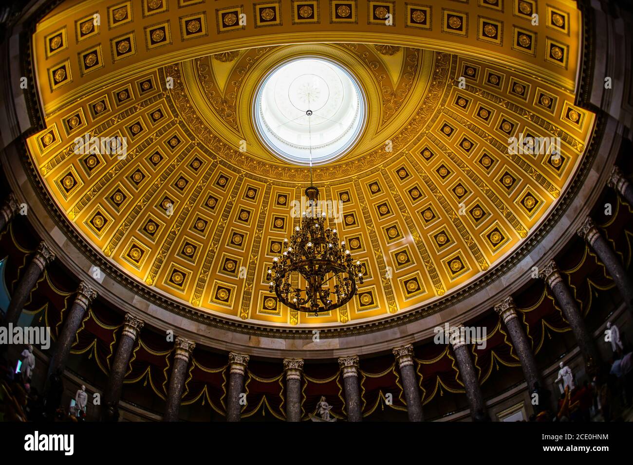 United States Capitol ceiling painting of the (United States Capitol ...