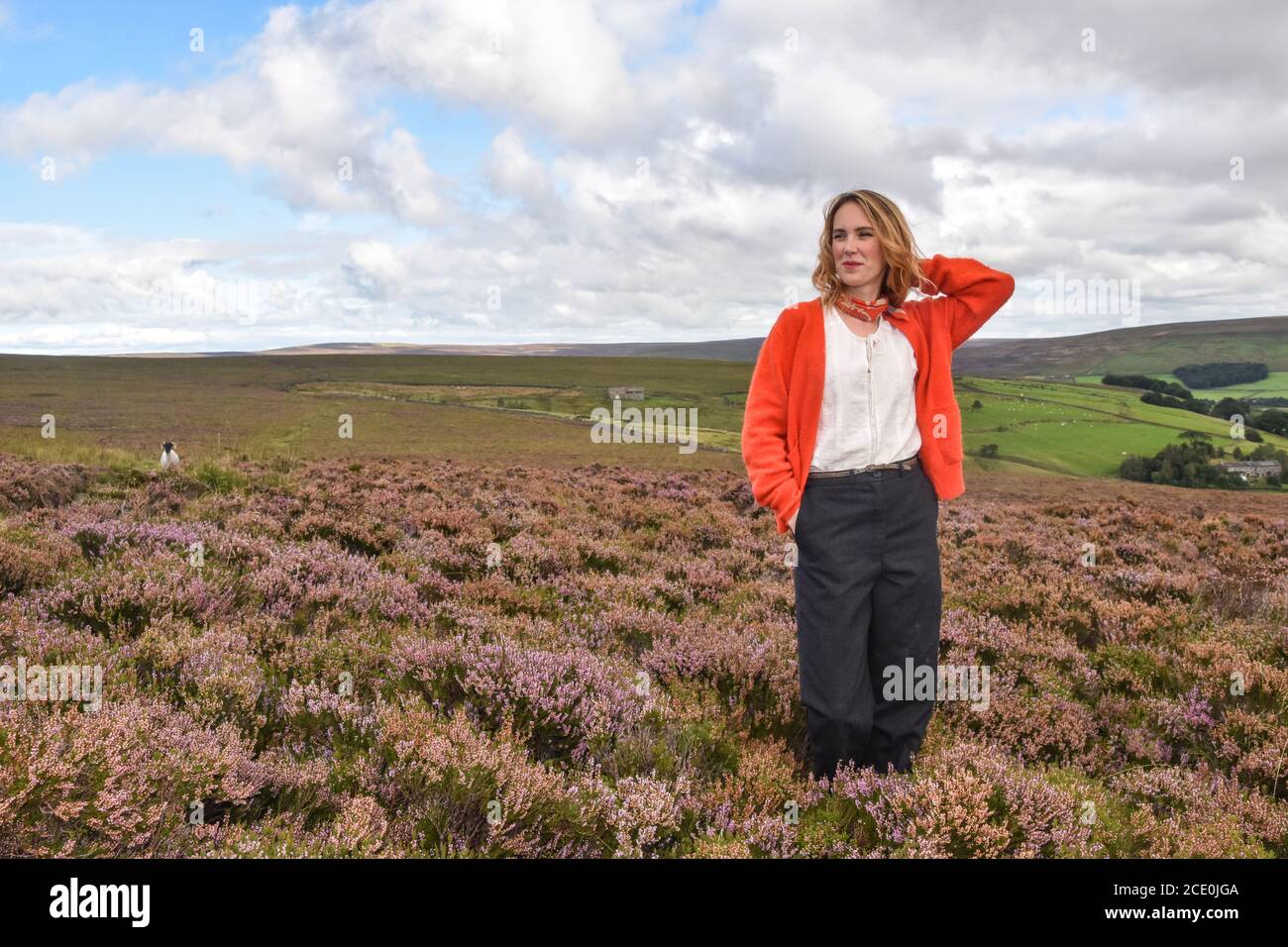 Cathy, Wuthering Heights, Bronte Country, Pennines, Yorkshire Stock ...