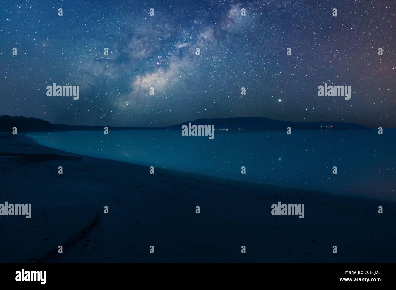 Nightscape milky way reflected hi-res stock photography and images - Alamy