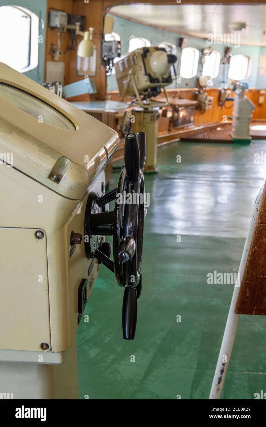 Russia, Murmansk. Soviet nuclear-powered icebreaker, the Lenin ...