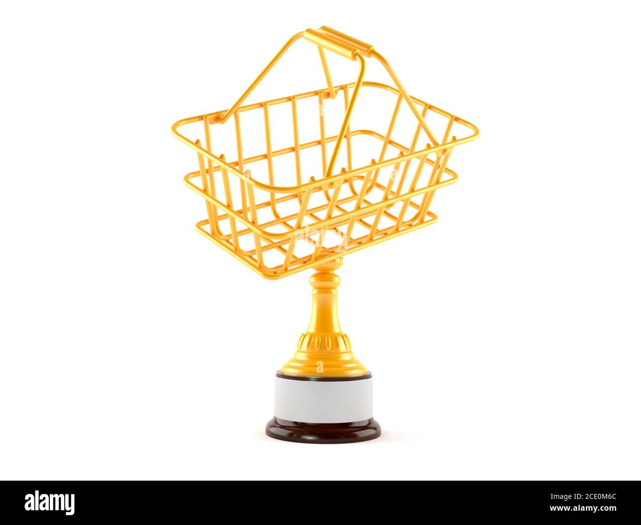 Shopping award isolated on white background Stock Photo - Alamy