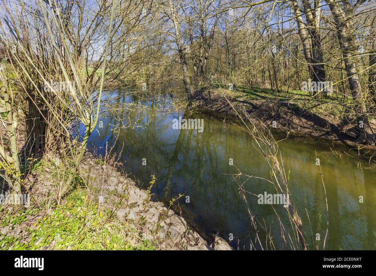 View from the Red Main to the confluence with the White Main (front ...