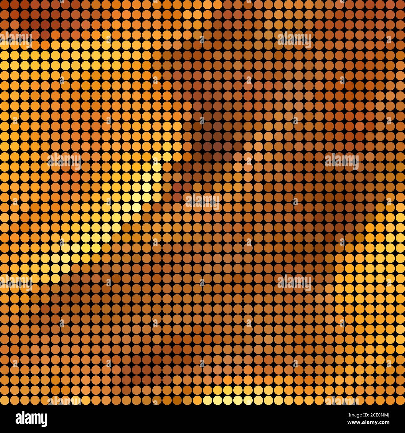 abstract vector colored round dots background - orange Stock Vector ...