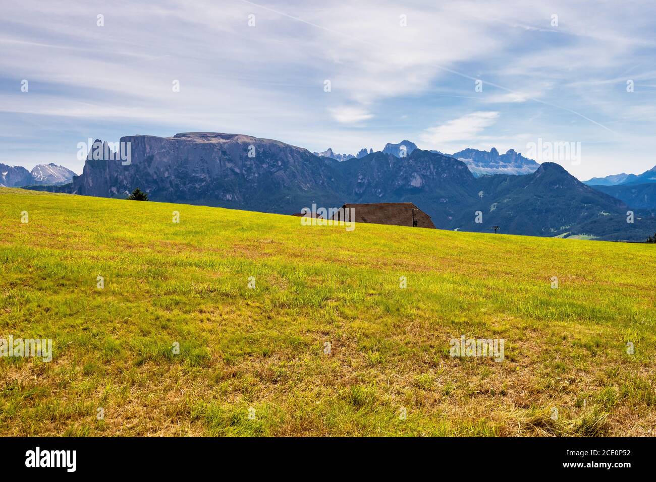 Beautiful landscape view of the mountains in South Tyrol with mixed ...