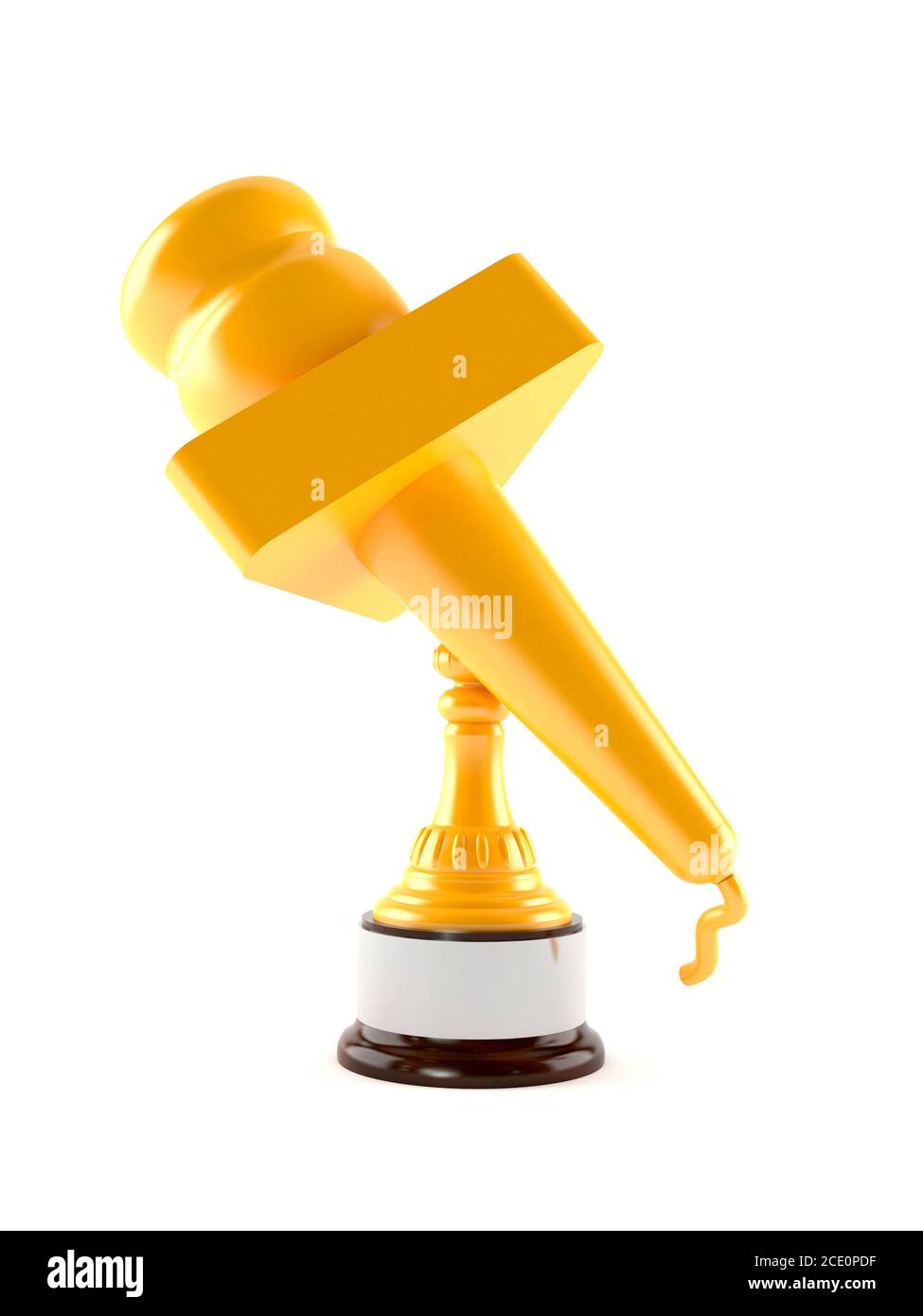 Interview award isolated on white background Stock Photo - Alamy