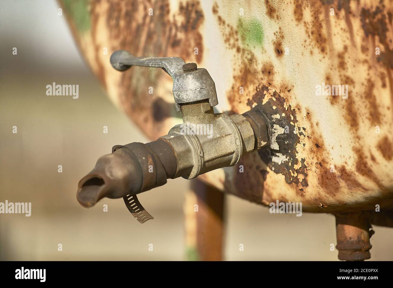 Old rusty faucet Stock Photo - Alamy