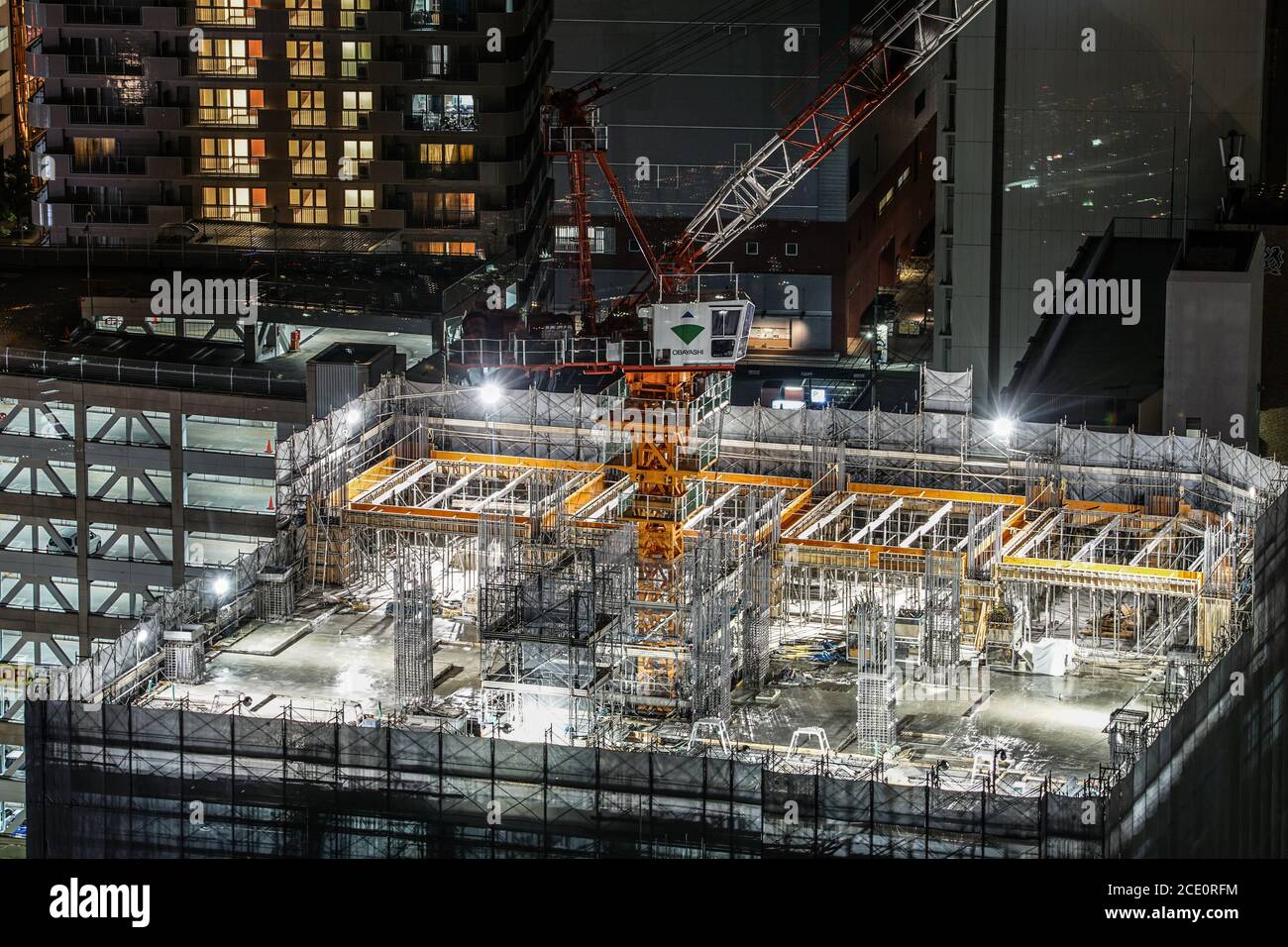 Of the framework of building the image (under construction Stock Photo ...