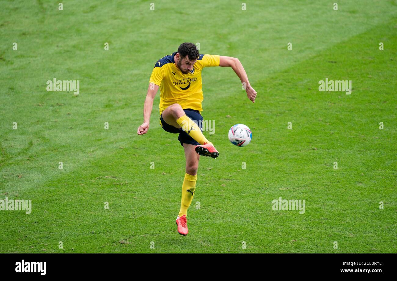Oxford, UK. 29th Aug, 2020. Elliott Moore of Oxford United during the ...