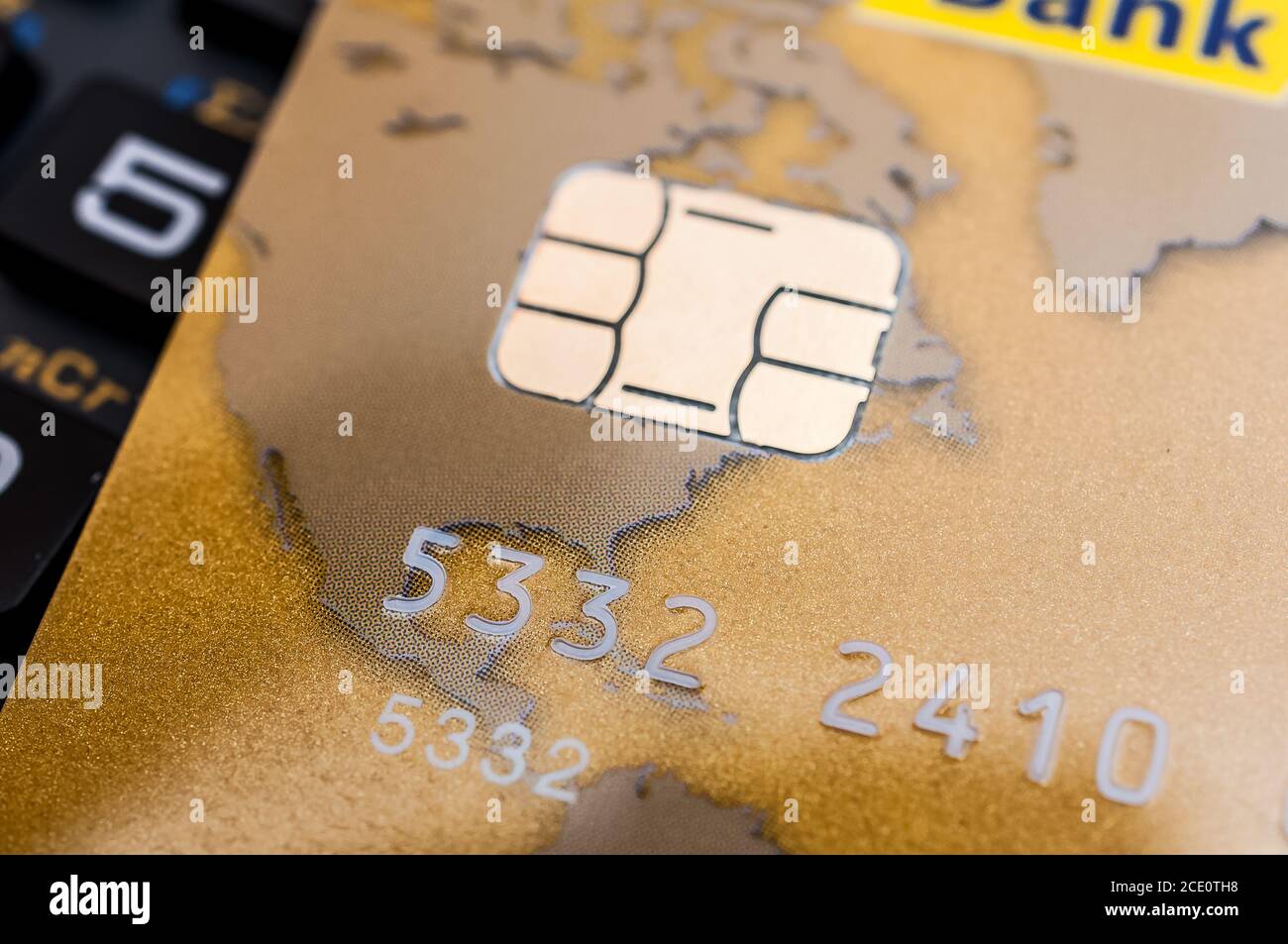 Chip of the credit card Stock Photo - Alamy
