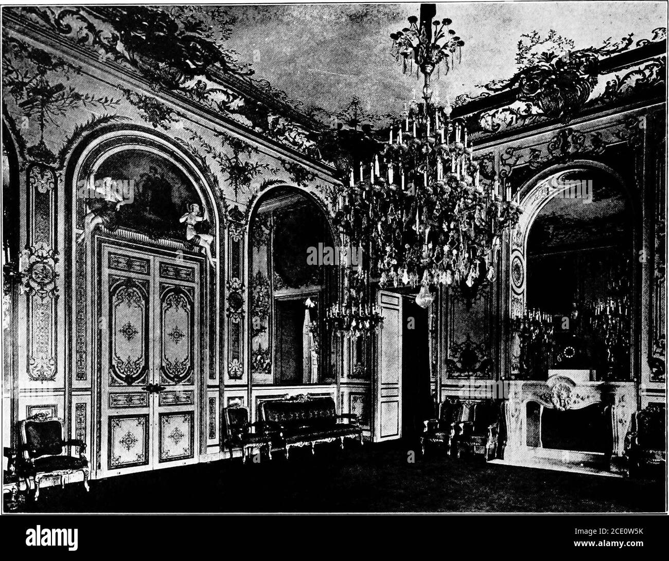 Louis xv interior Black and White Stock Photos & Images - Alamy