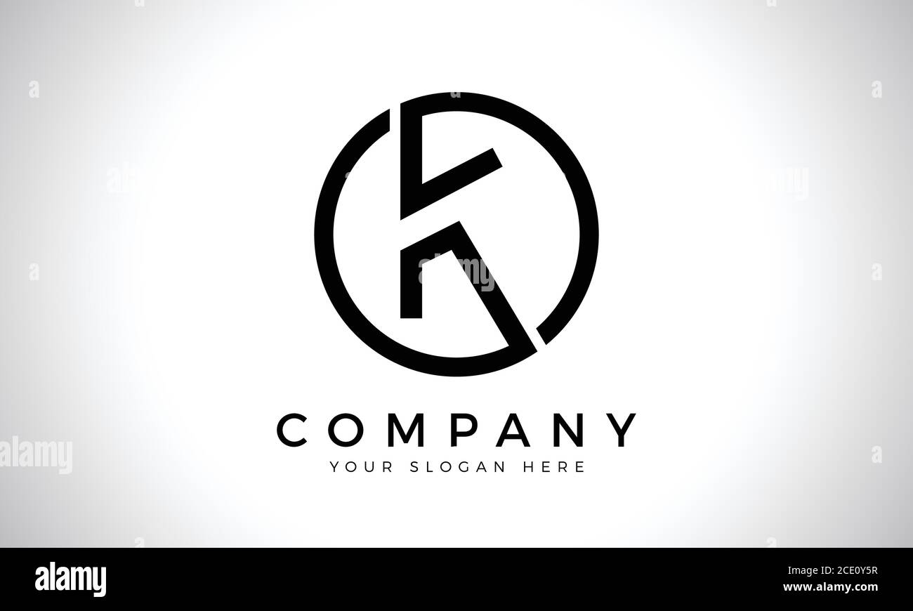 Initial Letter K Logo With Creative Modern Business Typography Vector ...