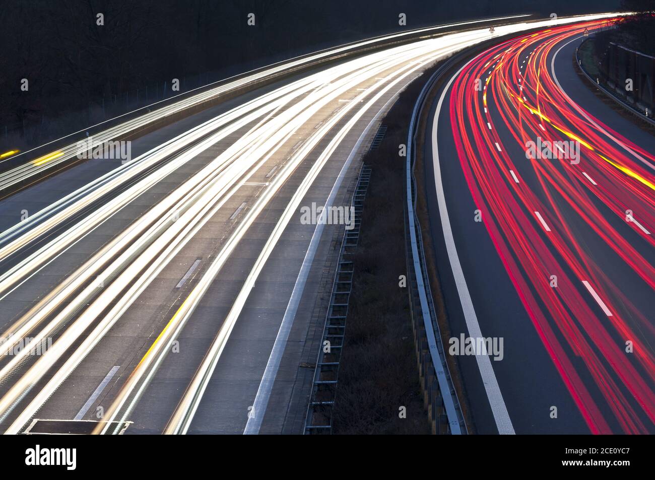 Motorway at night hi-res stock photography and images - Alamy