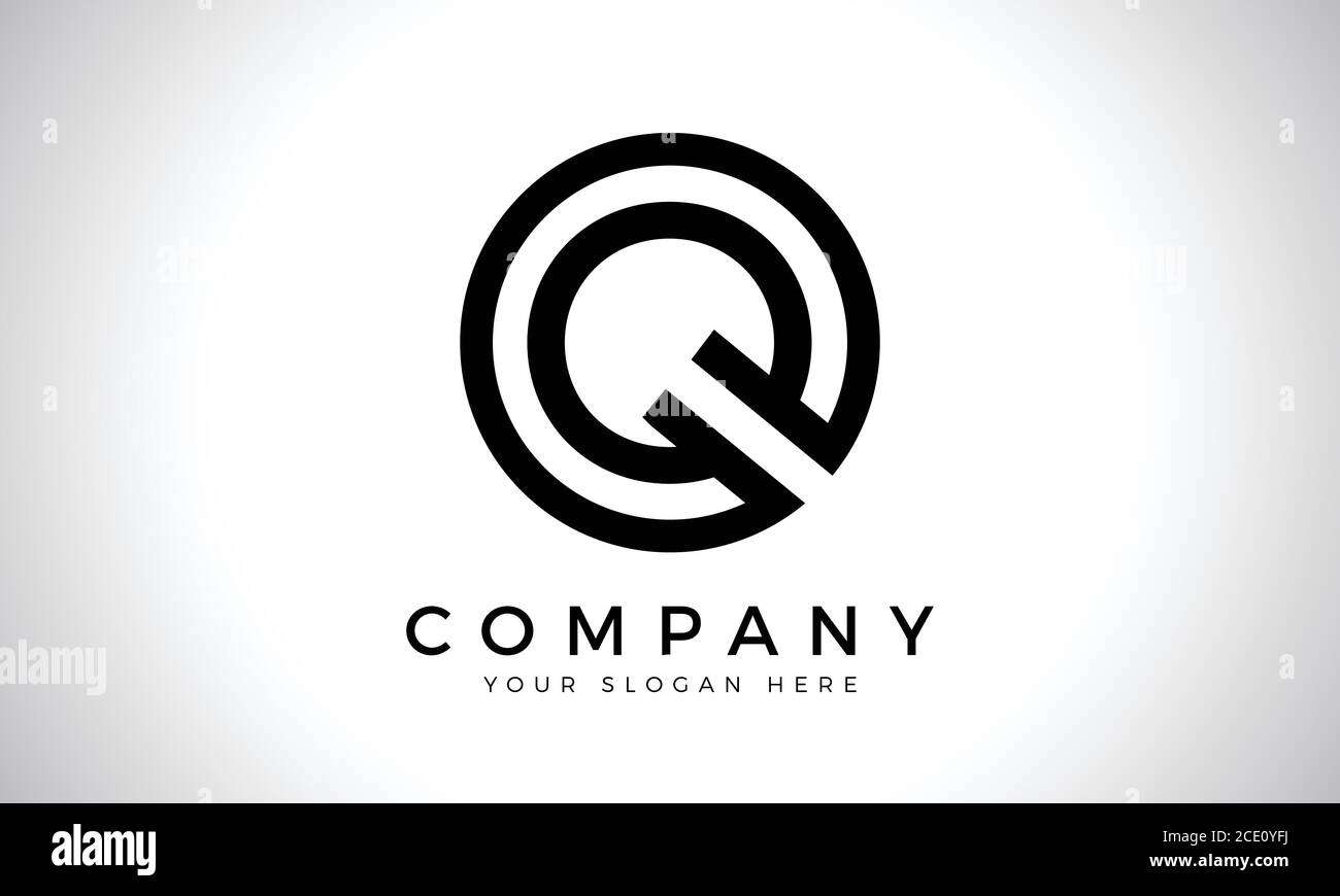 Initial Letter Q Logo With Creative Modern Business Typography Vector ...