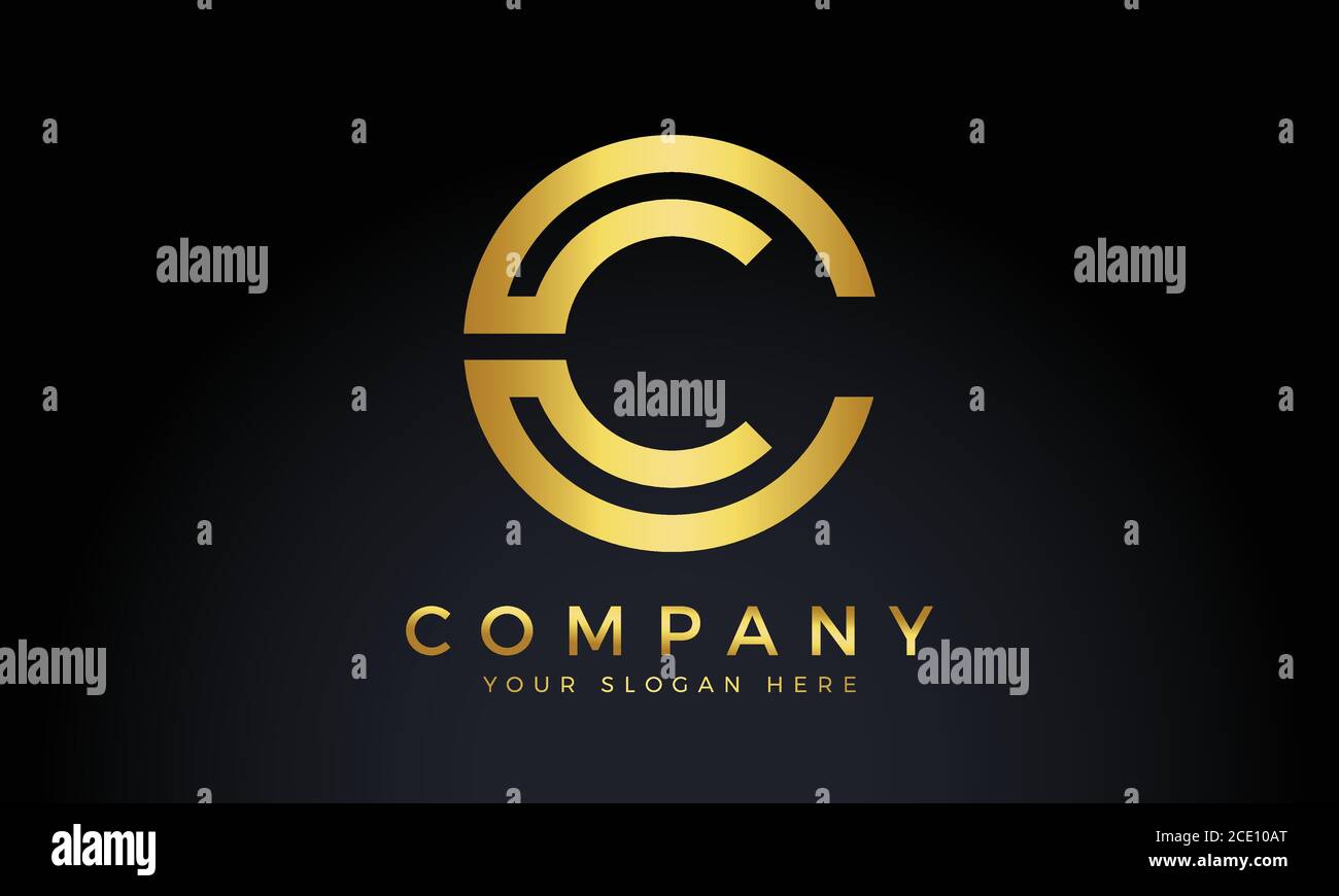 Initial Letter C Logo With Creative Modern Business Typography Vector ...