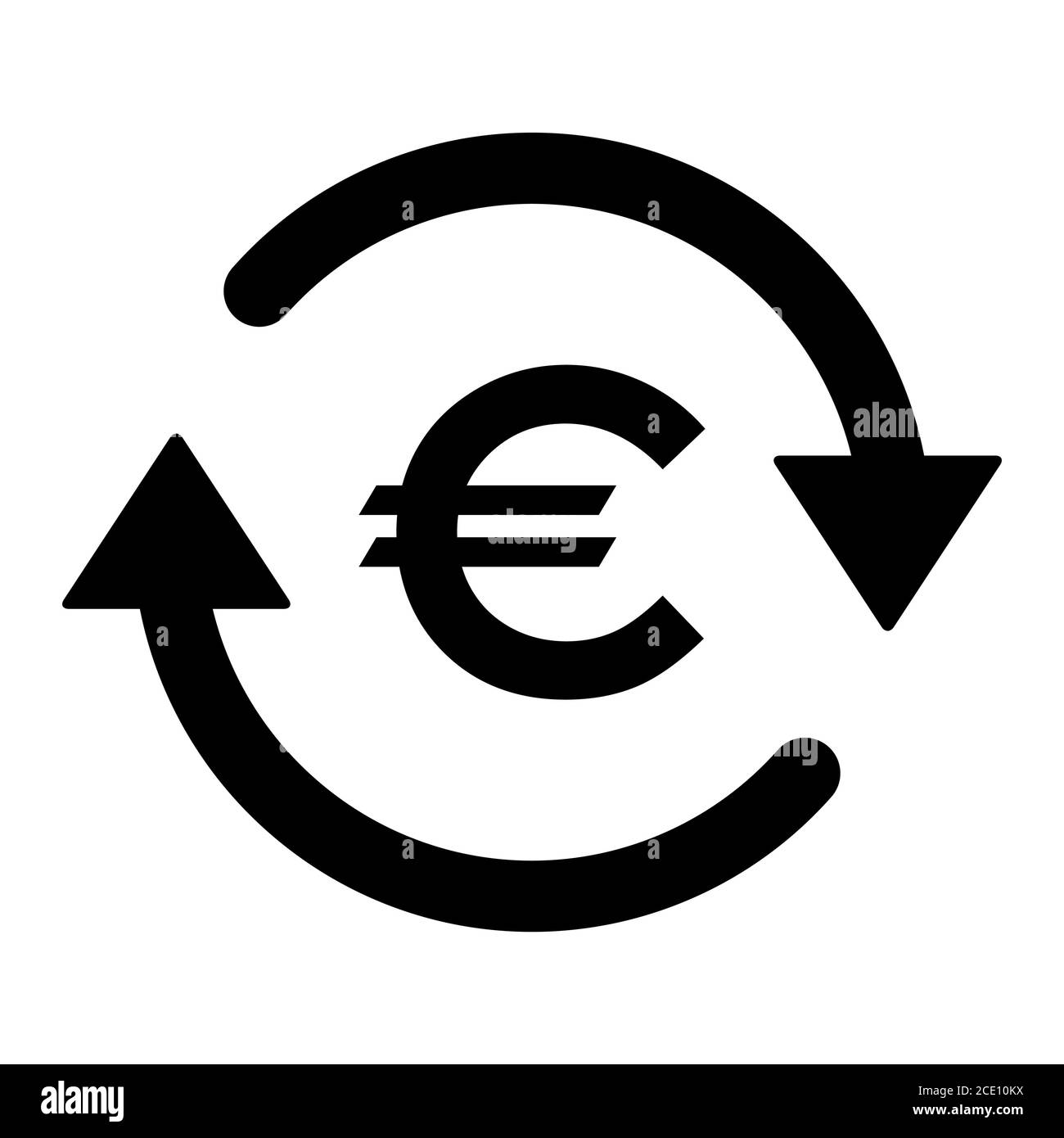 Euro money icon, eu graphic pay business sign, market economy vector ...