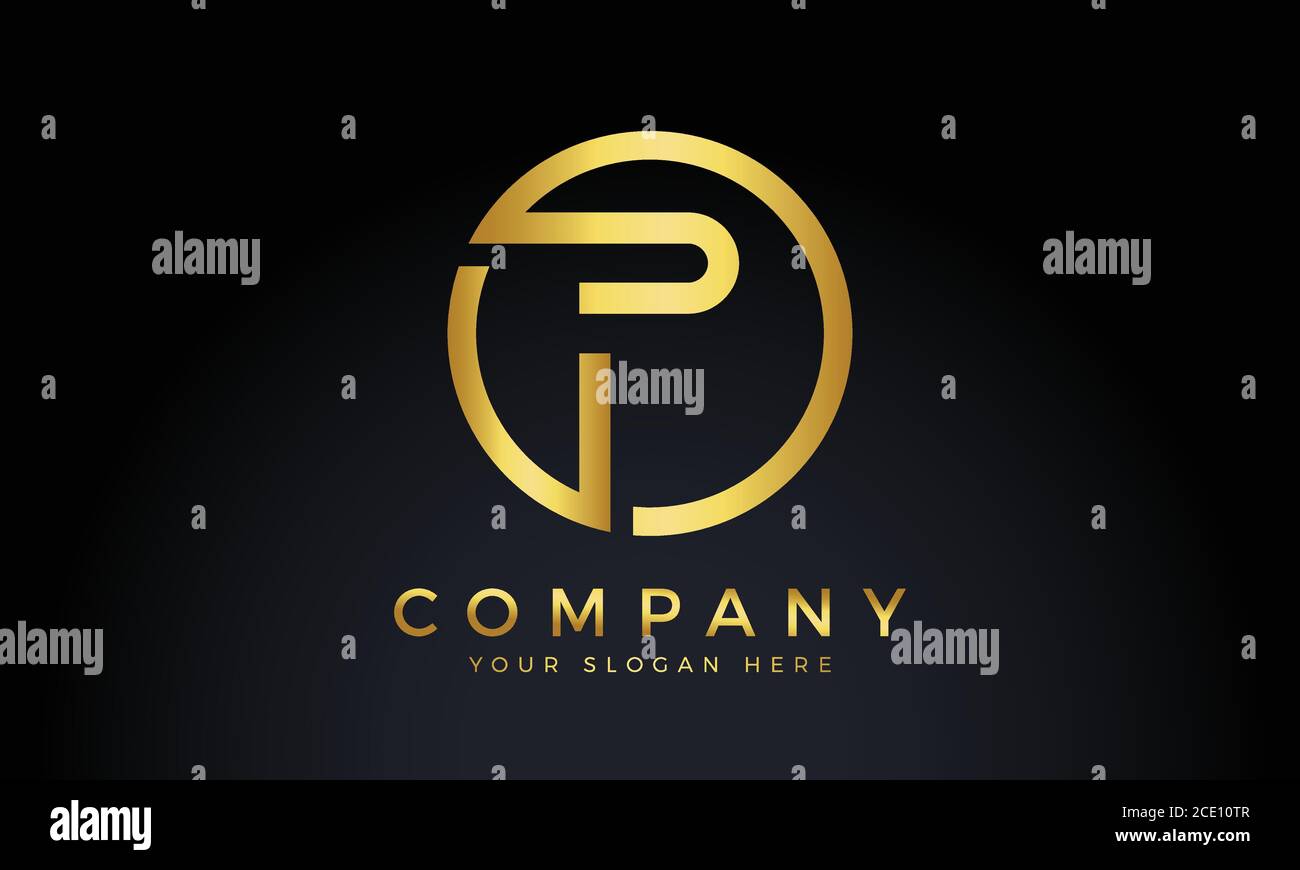 Initial Letter P Logo With Creative Modern Business Typography Vector ...