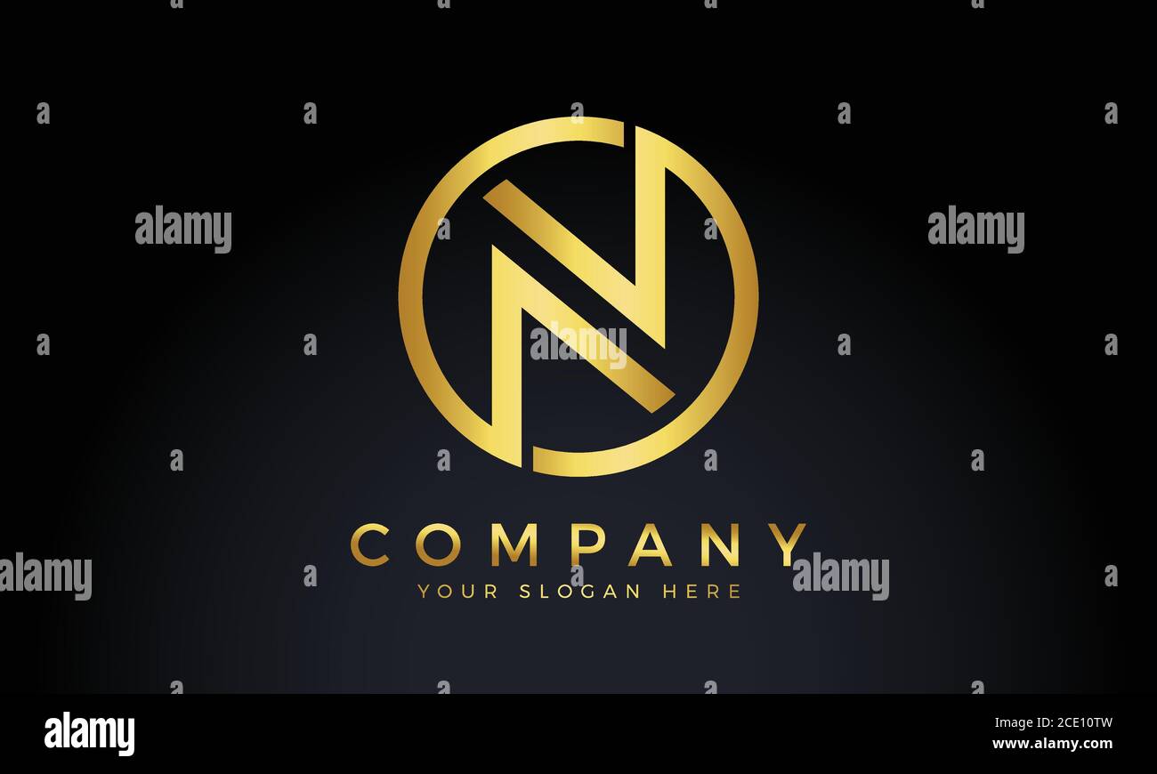 Initial Letter N Logo With Creative Modern Business Typography Vector ...