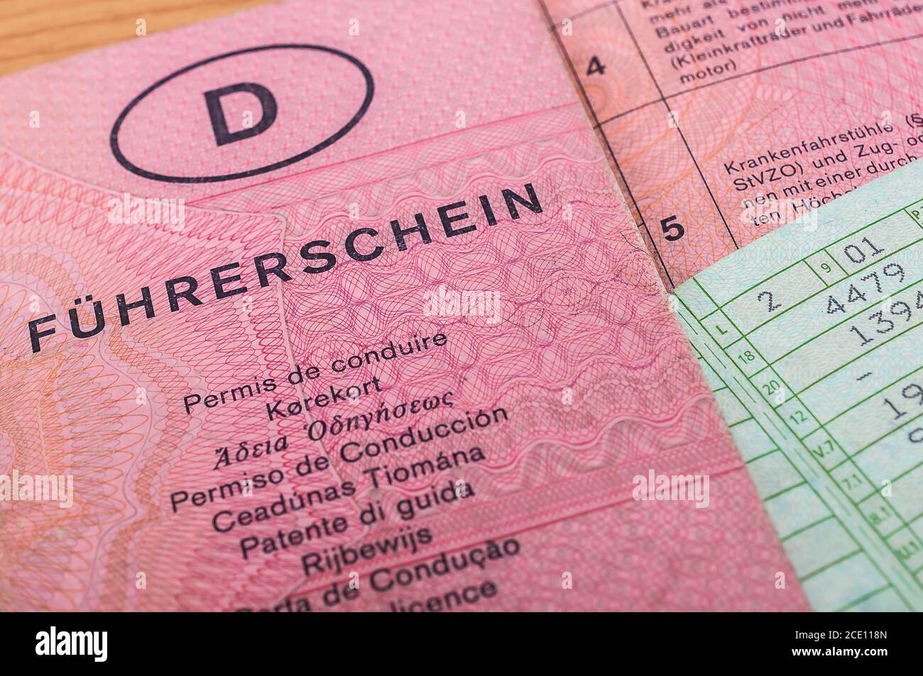 Eu driving licence hi-res stock photography and images - Alamy