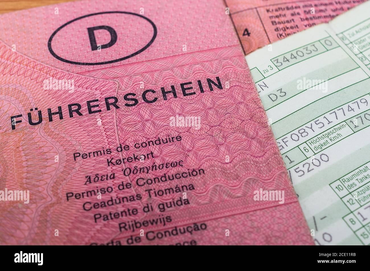 Eu driving licence hi-res stock photography and images - Alamy