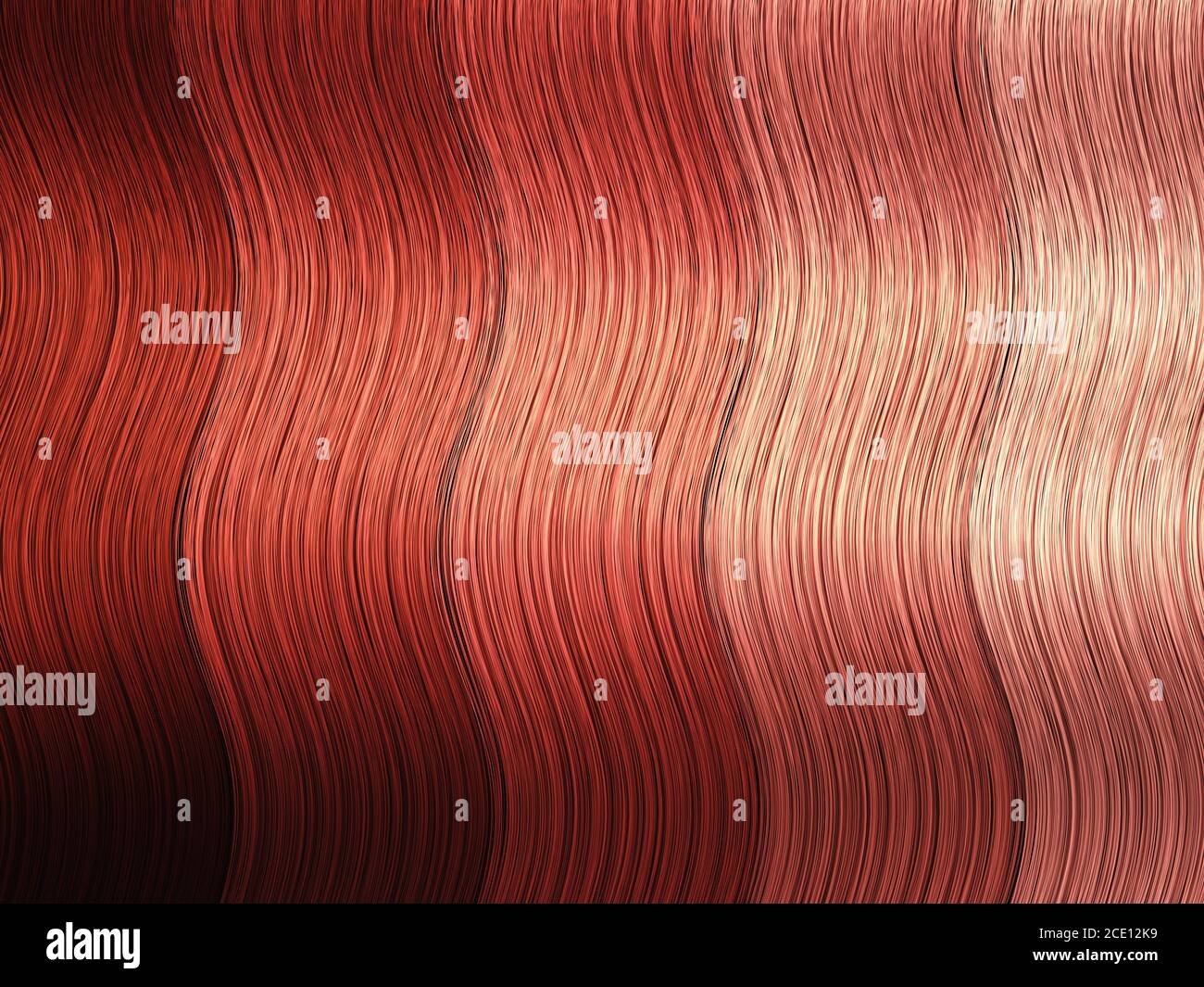 Red hair color swatch, Hair care and coloring Stock Photo - Alamy
