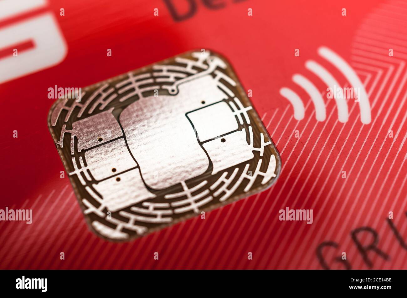 Chip of the credit card Stock Photo - Alamy