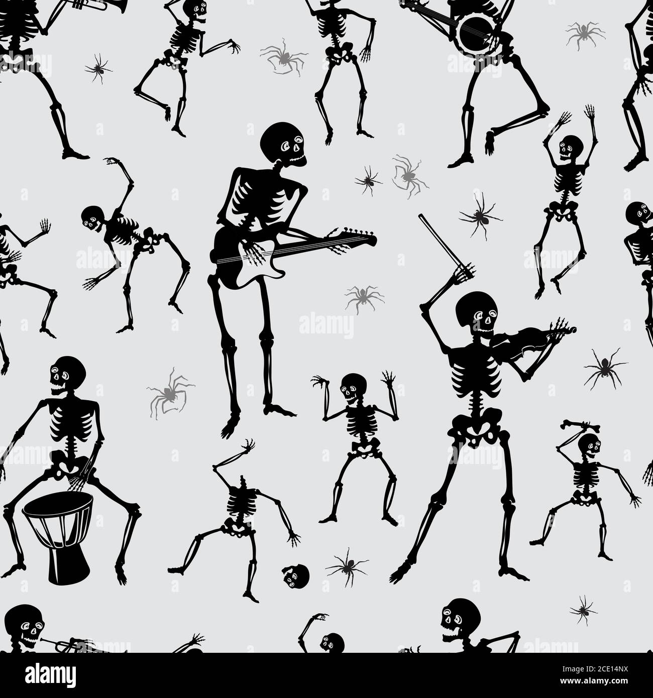 Skeleton, tango, dance, illustration, silhouette, dance, pair, couple ...