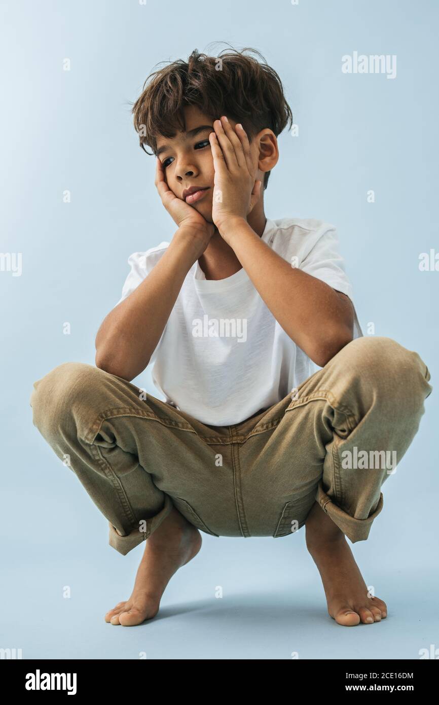 Touching crouch hi-res stock photography and images - Alamy