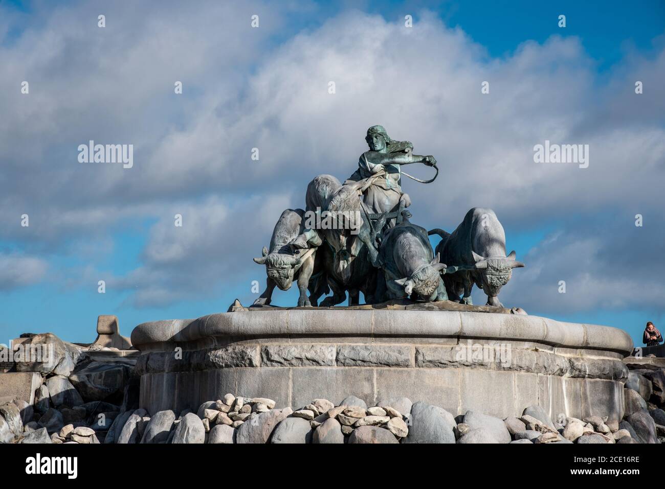 Copenhagen (DK)-February 14th 2020-Fountain depicting the Norse goddess ...