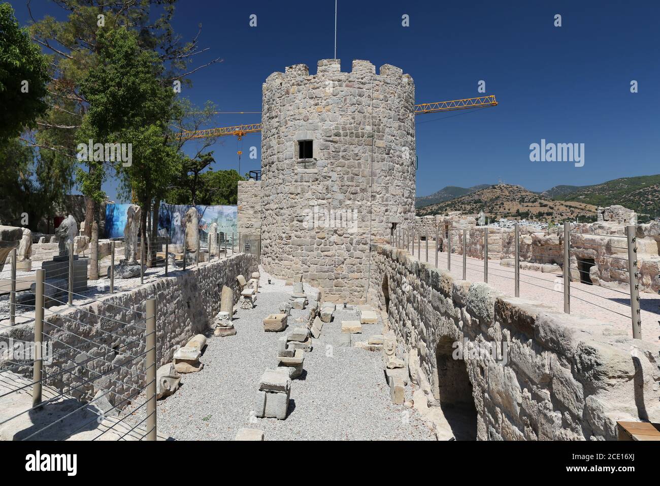 Tower in Bodrum Castle, Mugla City, Turkey Stock Photo - Alamy