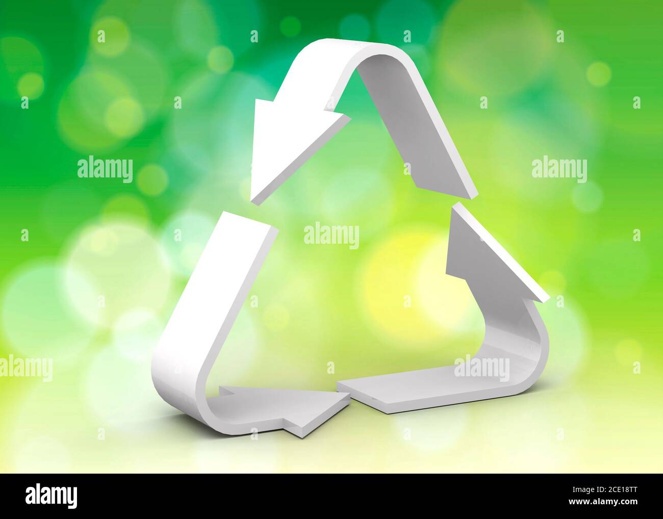 The Recycle Icon - 3D Stock Photo - Alamy