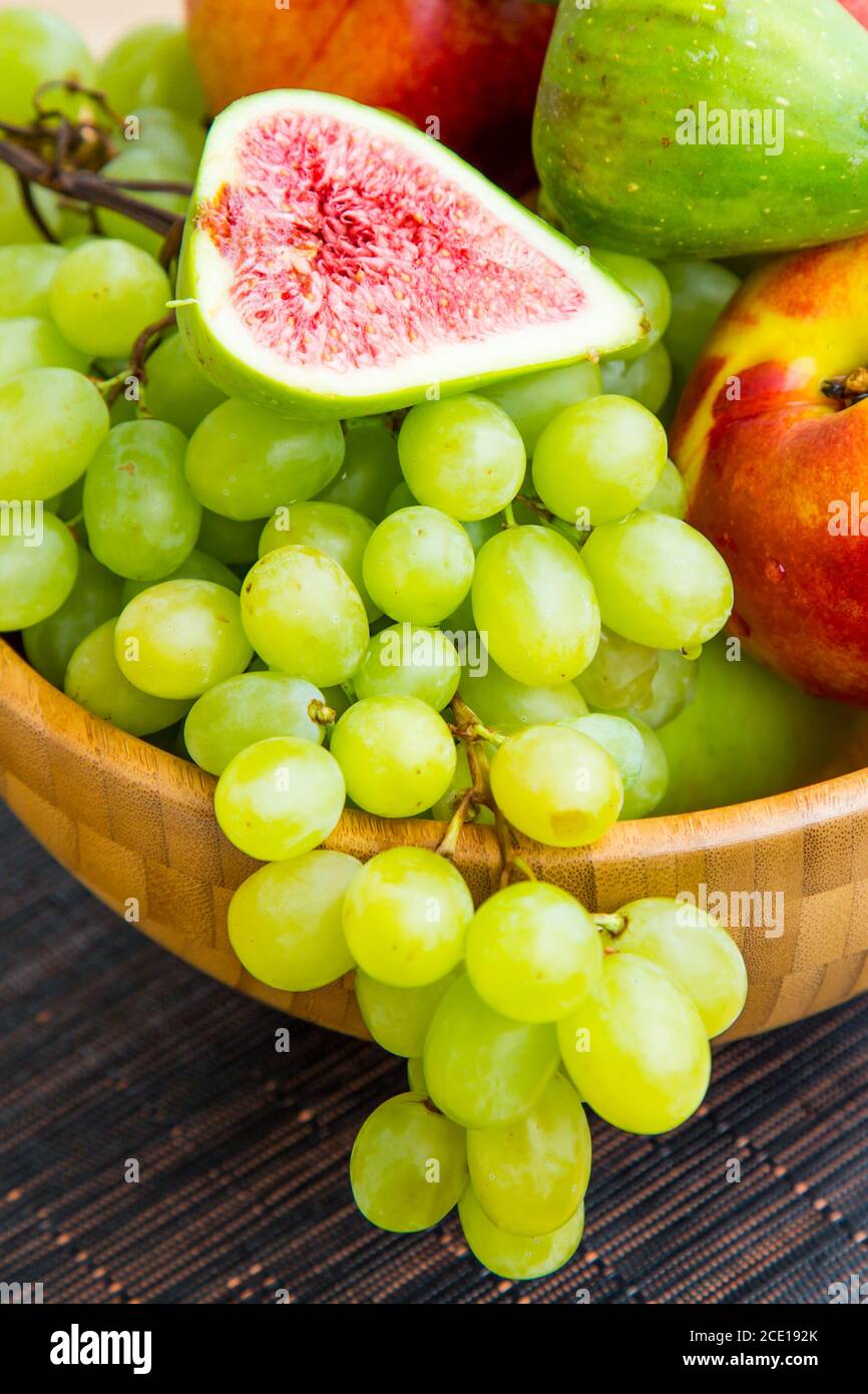 Close-up different fresh fruits Stock Photo - Alamy