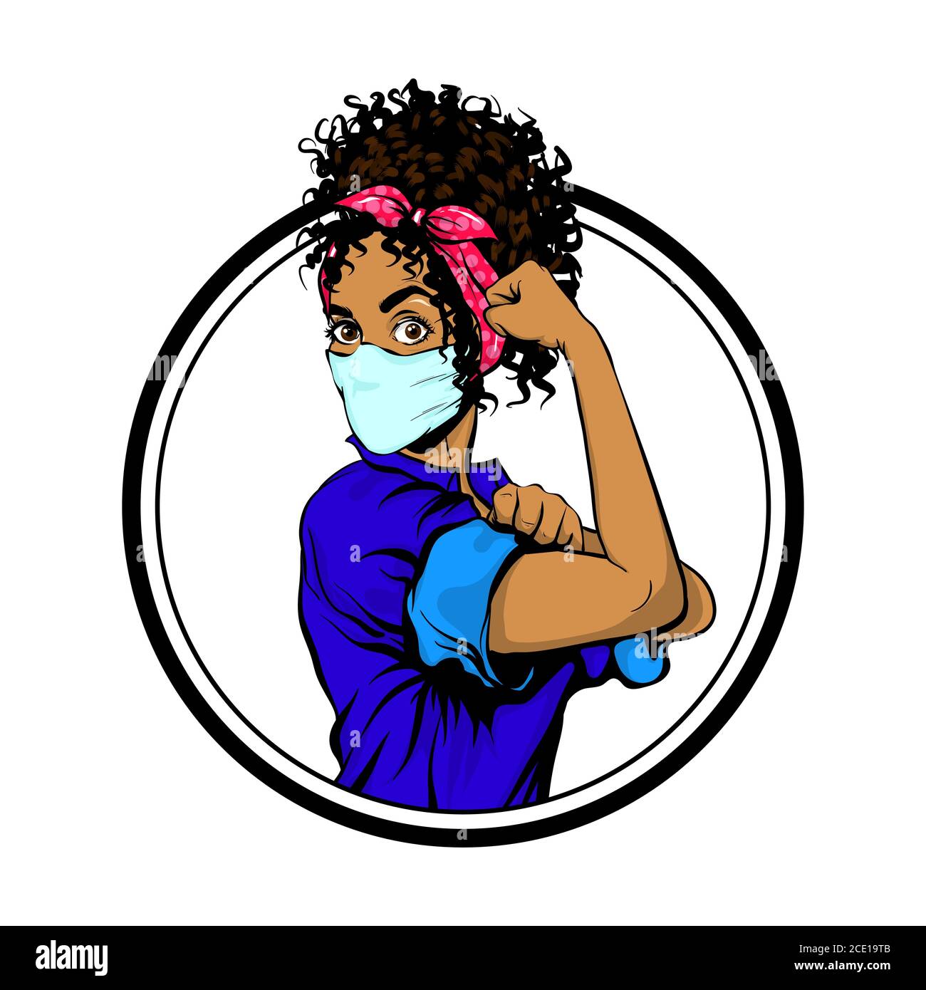 Strong african girl Cut Out Stock Images & Pictures - Alamy