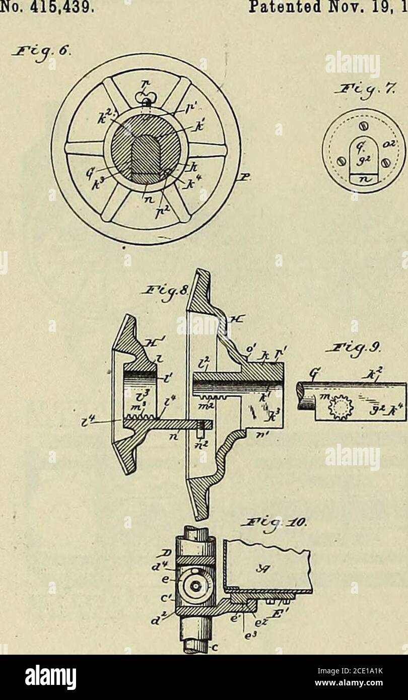 Patented 1889 hi-res stock photography and images - Alamy