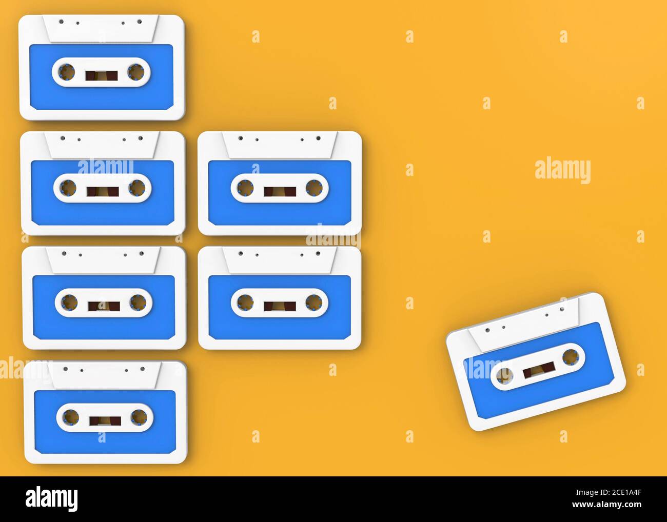 Cassette Tape - 3D Stock Photo - Alamy