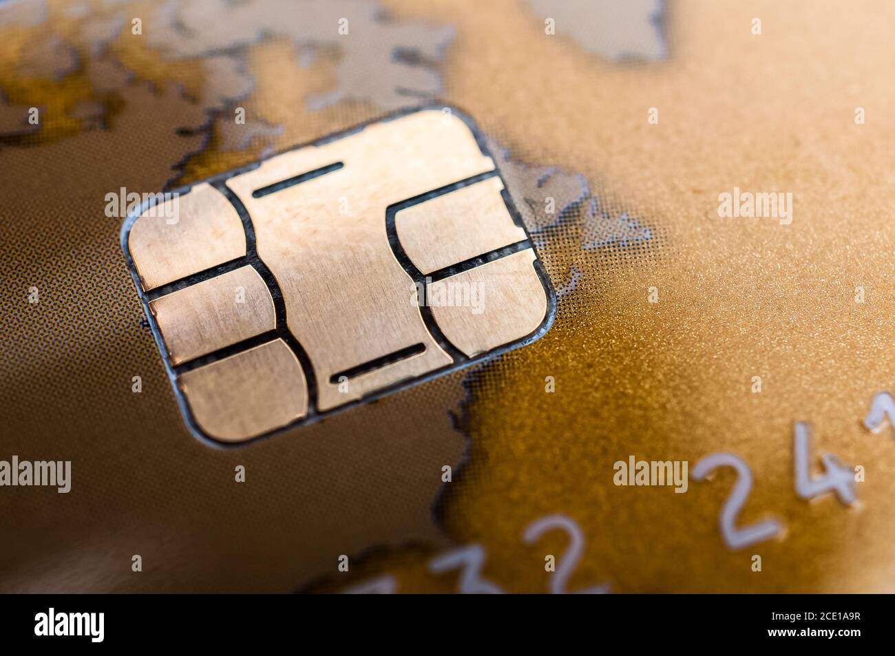 Chip of the credit card Stock Photo - Alamy