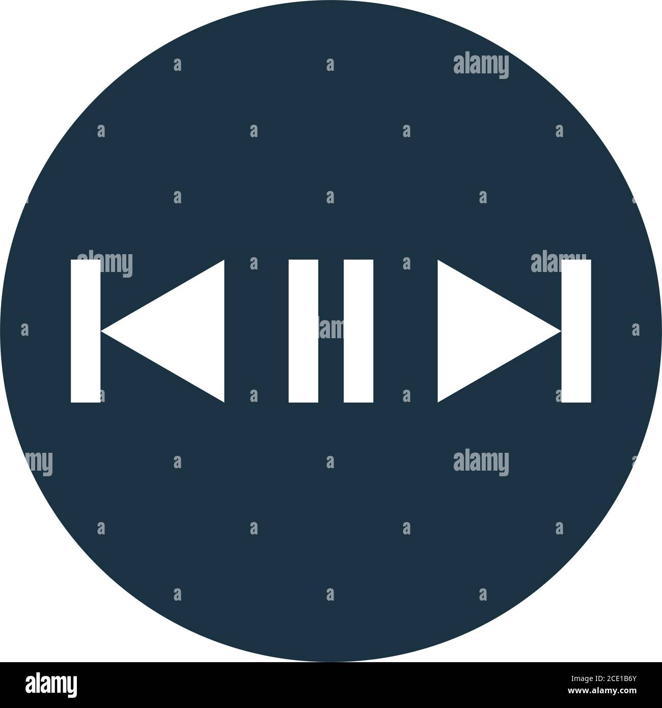 Back push button icon vector Cut Out Stock Images & Pictures - Alamy