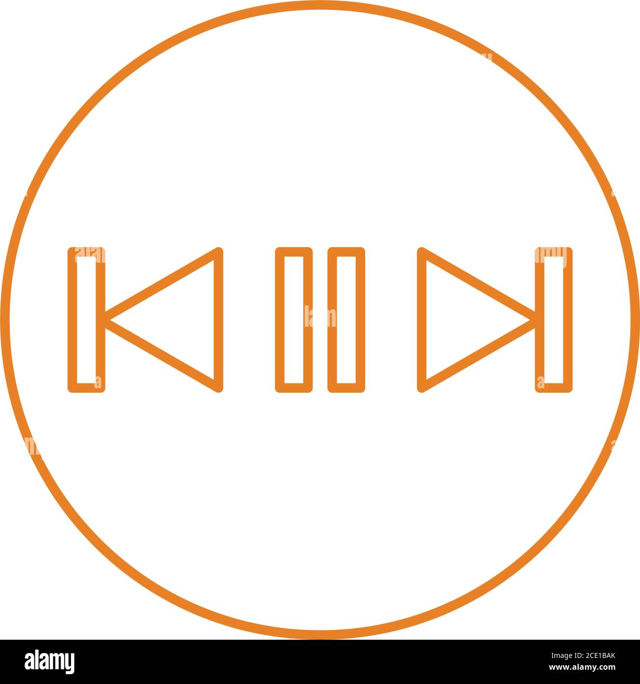 Back push button icon vector Cut Out Stock Images & Pictures - Alamy