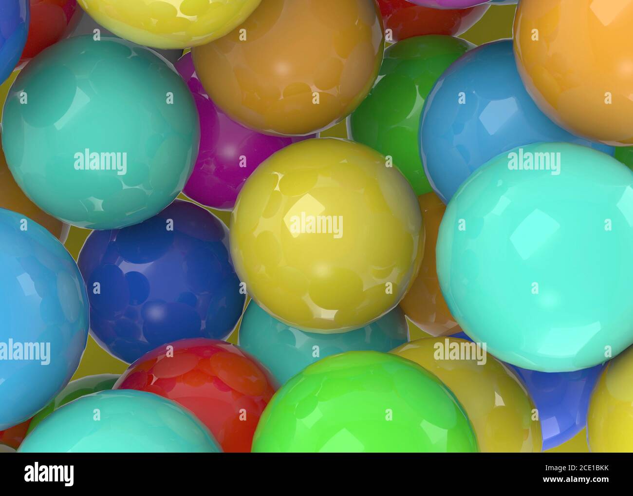 Colorful Balls - 3D Stock Photo - Alamy