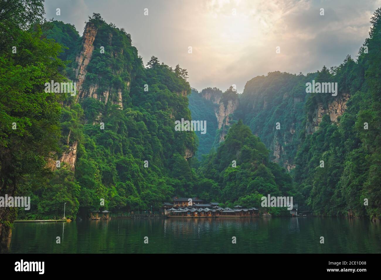 Stunning karst landscape of Baofeng Lake Stock Photo - Alamy