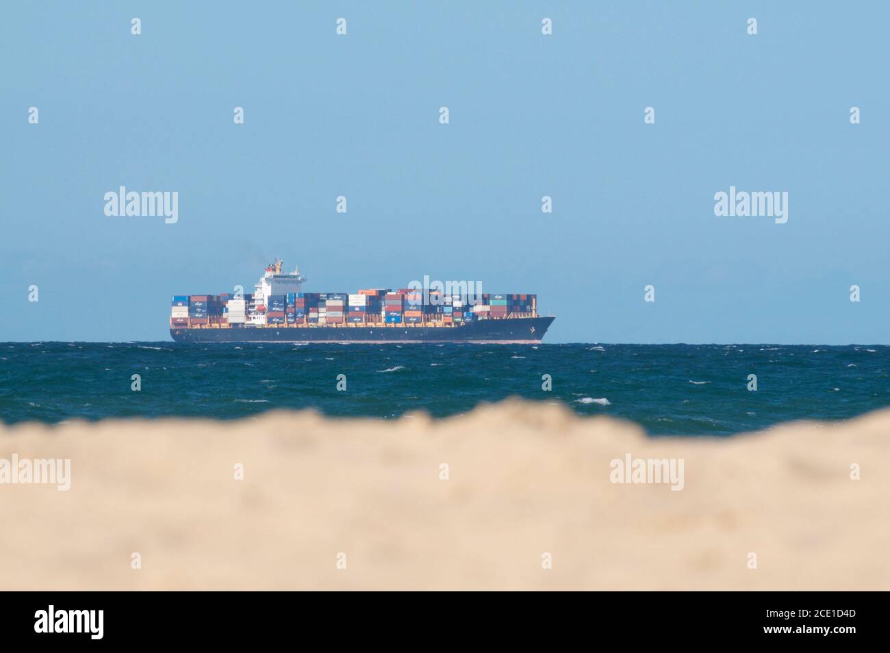 Shipping container on the beach hi-res stock photography and images - Alamy
