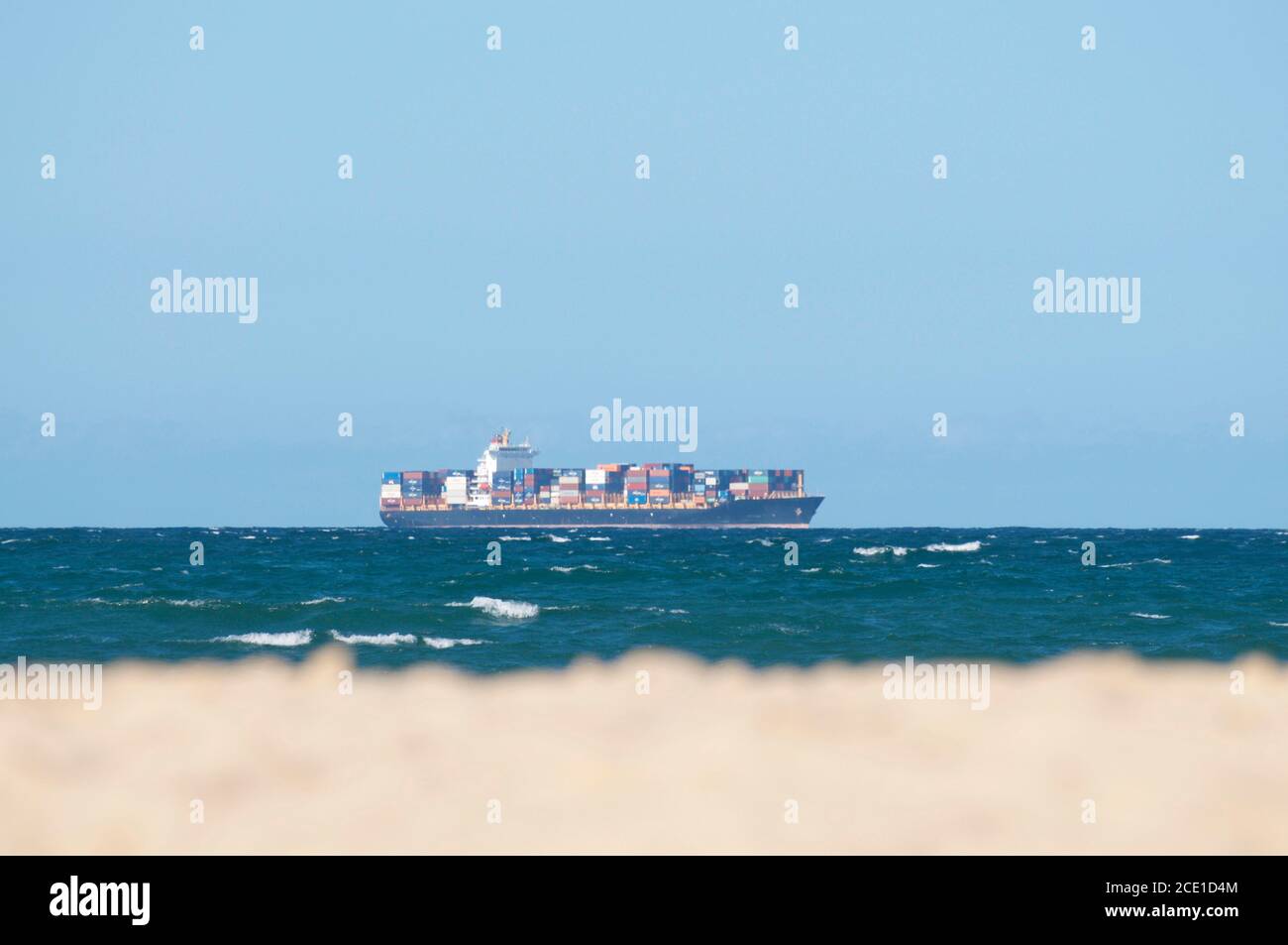 Shipping container on the beach hi-res stock photography and images - Alamy